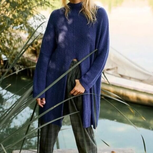 Free People | Sweaters | Free People Fp Beach Blue Coco Pullover ...